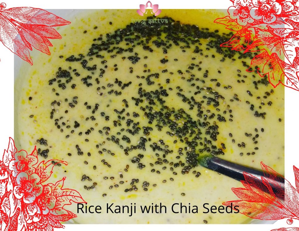 Rice Kanji with Chia seeds - The Sattvic Method Company