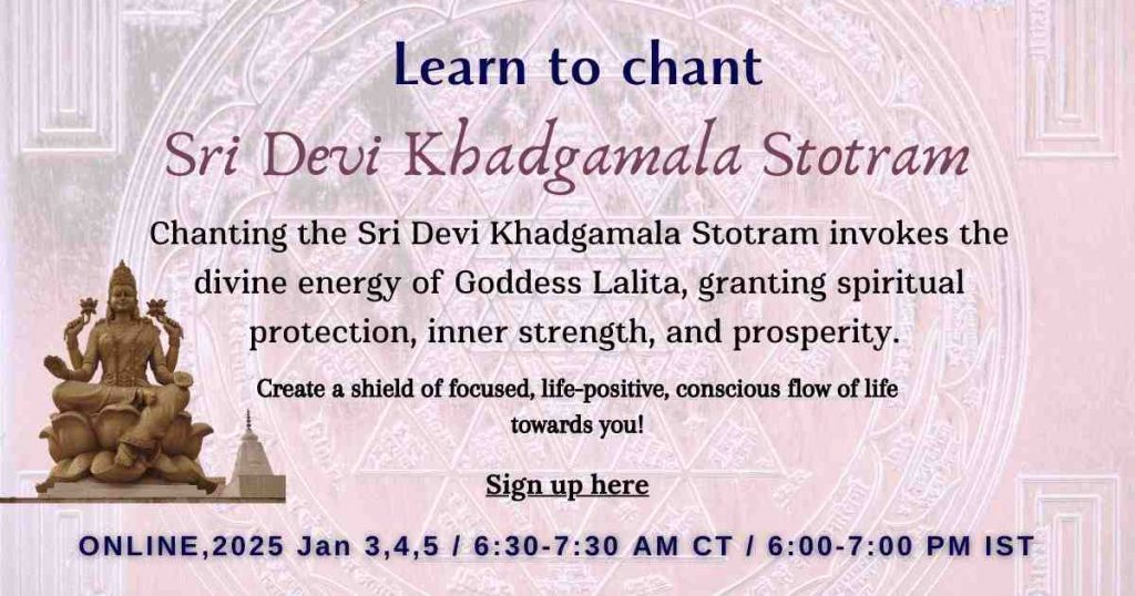 Origin & Benefits of Chanting Sri Devi Khadgamala